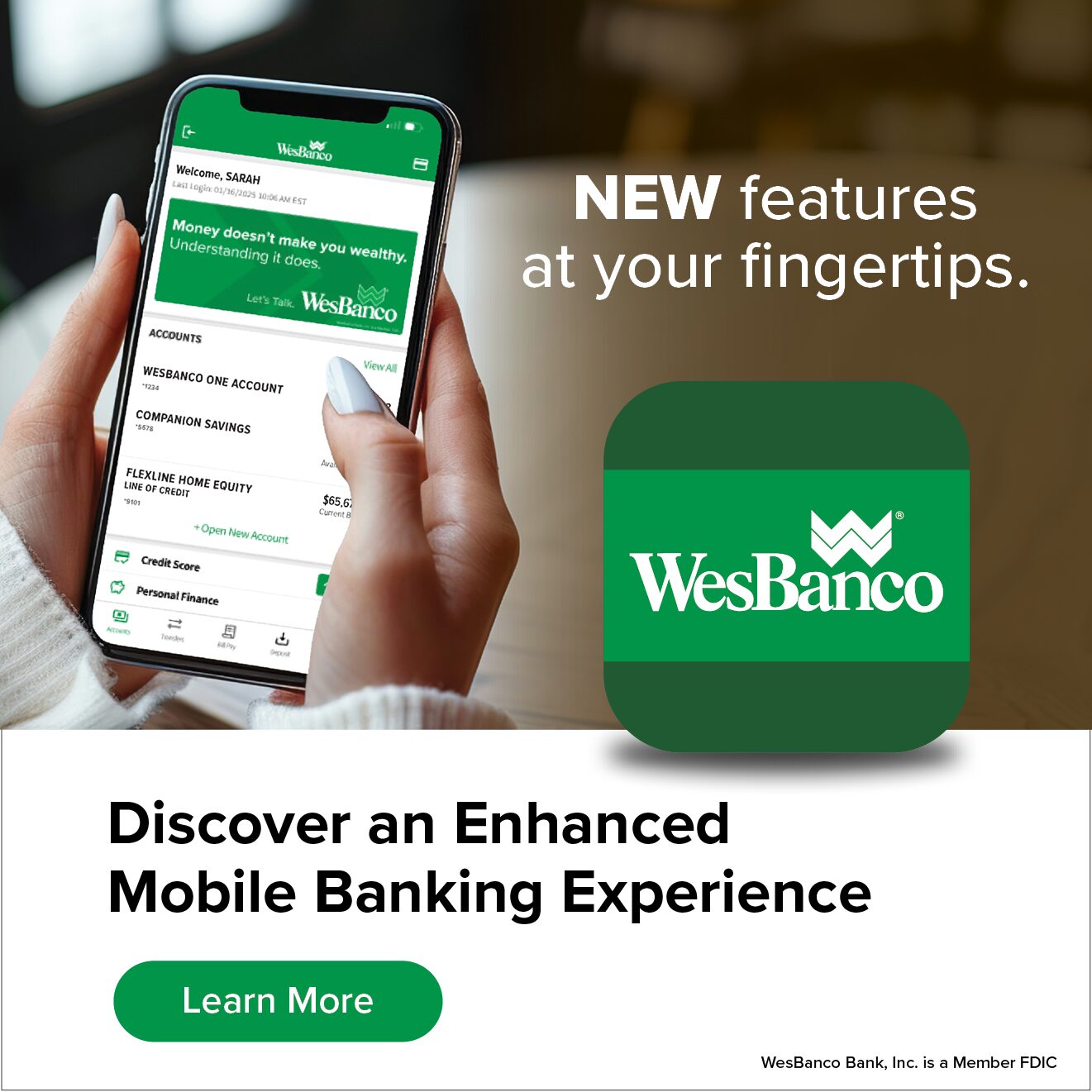 Mobile App Enhancements | WesBanco